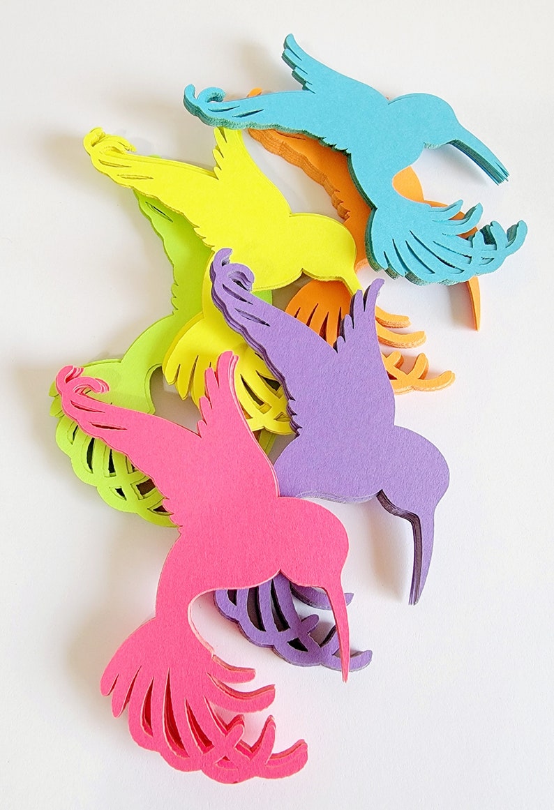 Hummingbird Die Cut Out ( Scrap Booking, Garlands, Confetti, Party ...