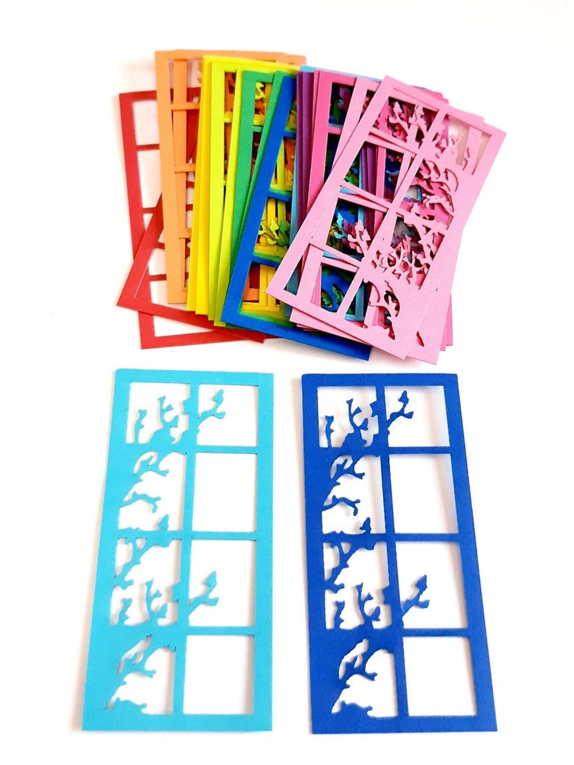 Intricate Paper Window Frame Die Cut Outs Scrap Booking | Etsy