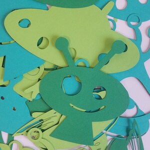 Alien Die Cut Out Variety Pack ( Scrap Booking, Space Crafts, Confetti ...