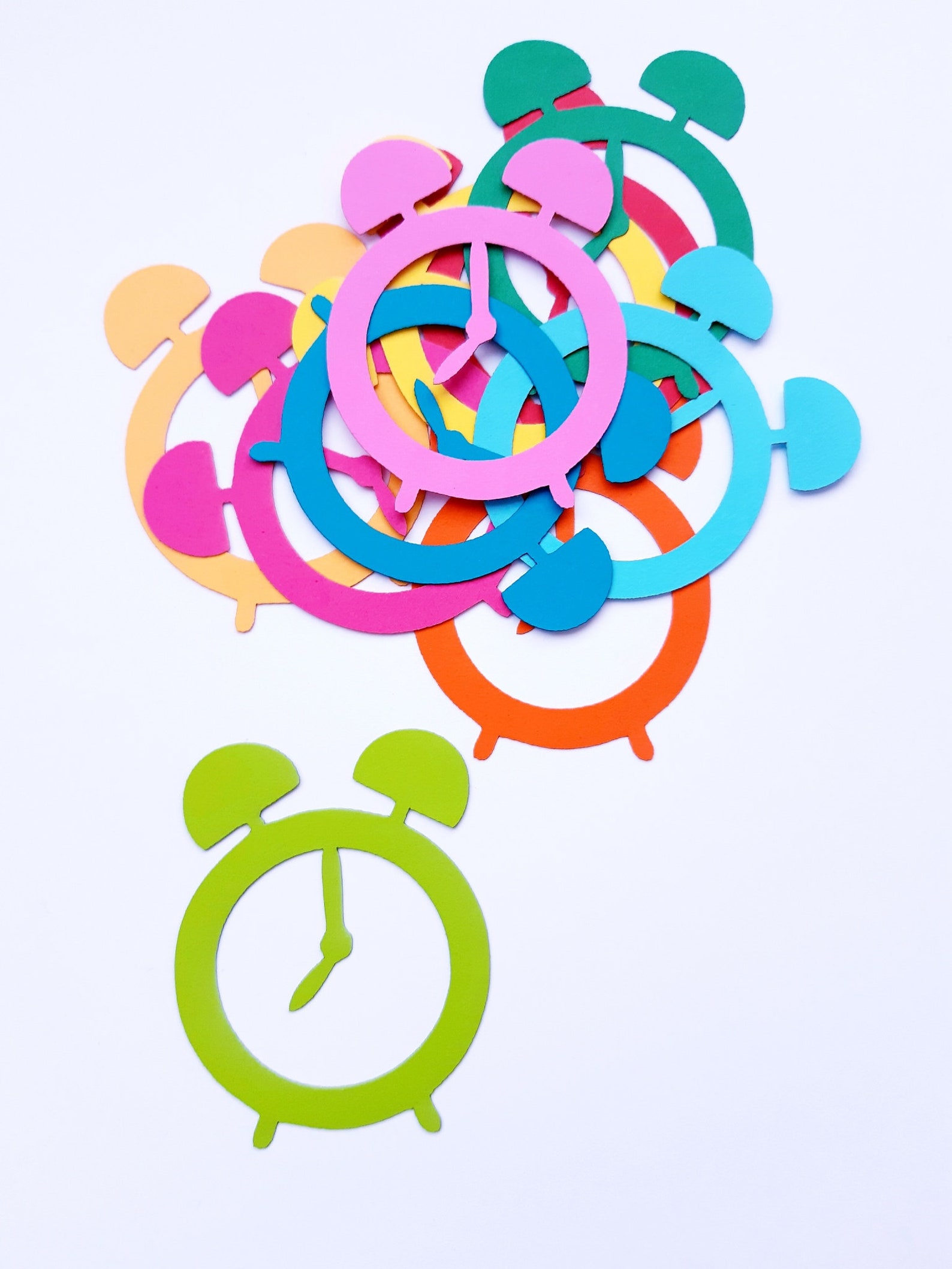 Clock Die Cut Out School Decoration Embellishments Party | Etsy