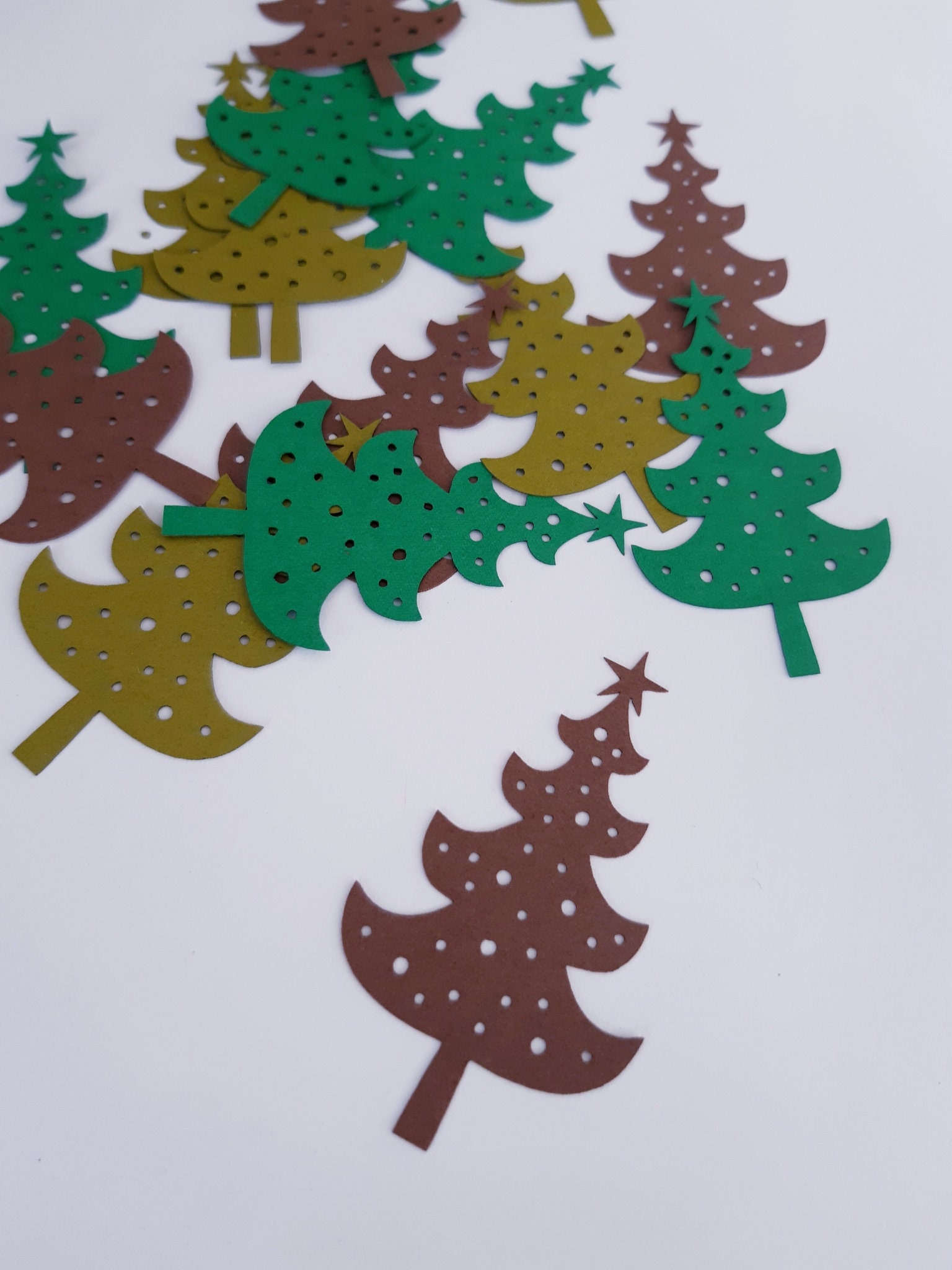 Christmas Tree Holiday Tree Die Cut Outs ( Christmas Decoration ...