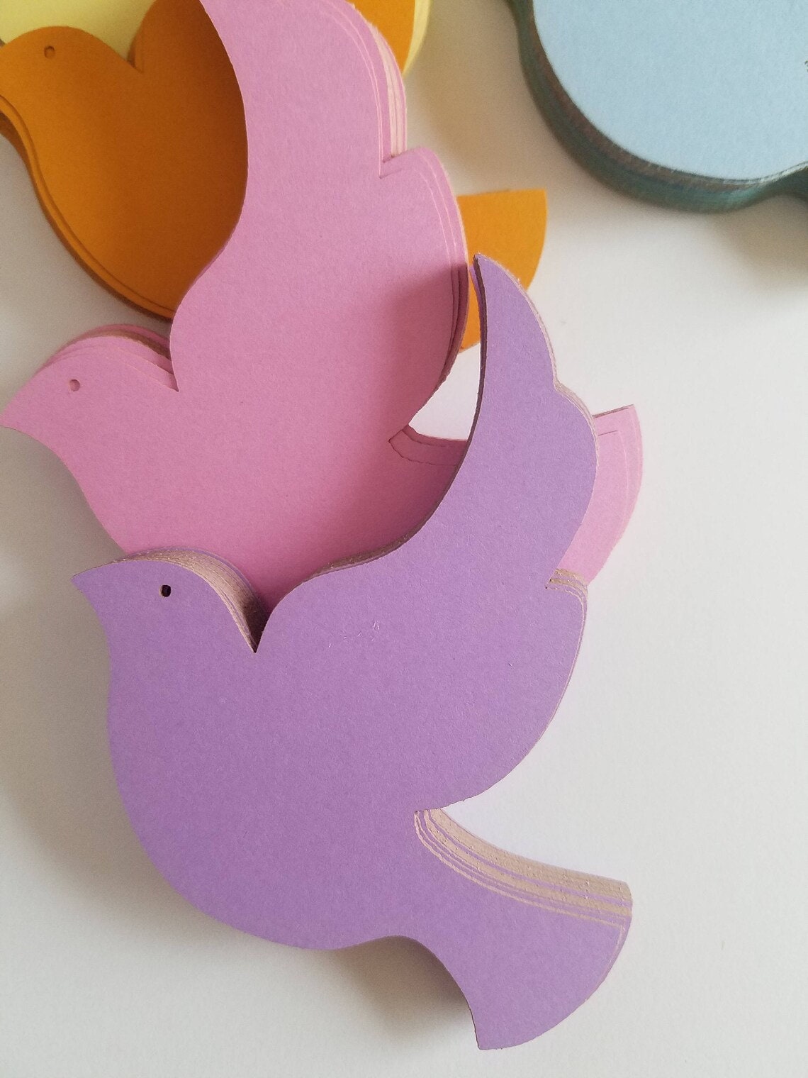 Dove Die Cut Outs Scrap Booking, Confetti, Card Making - Etsy