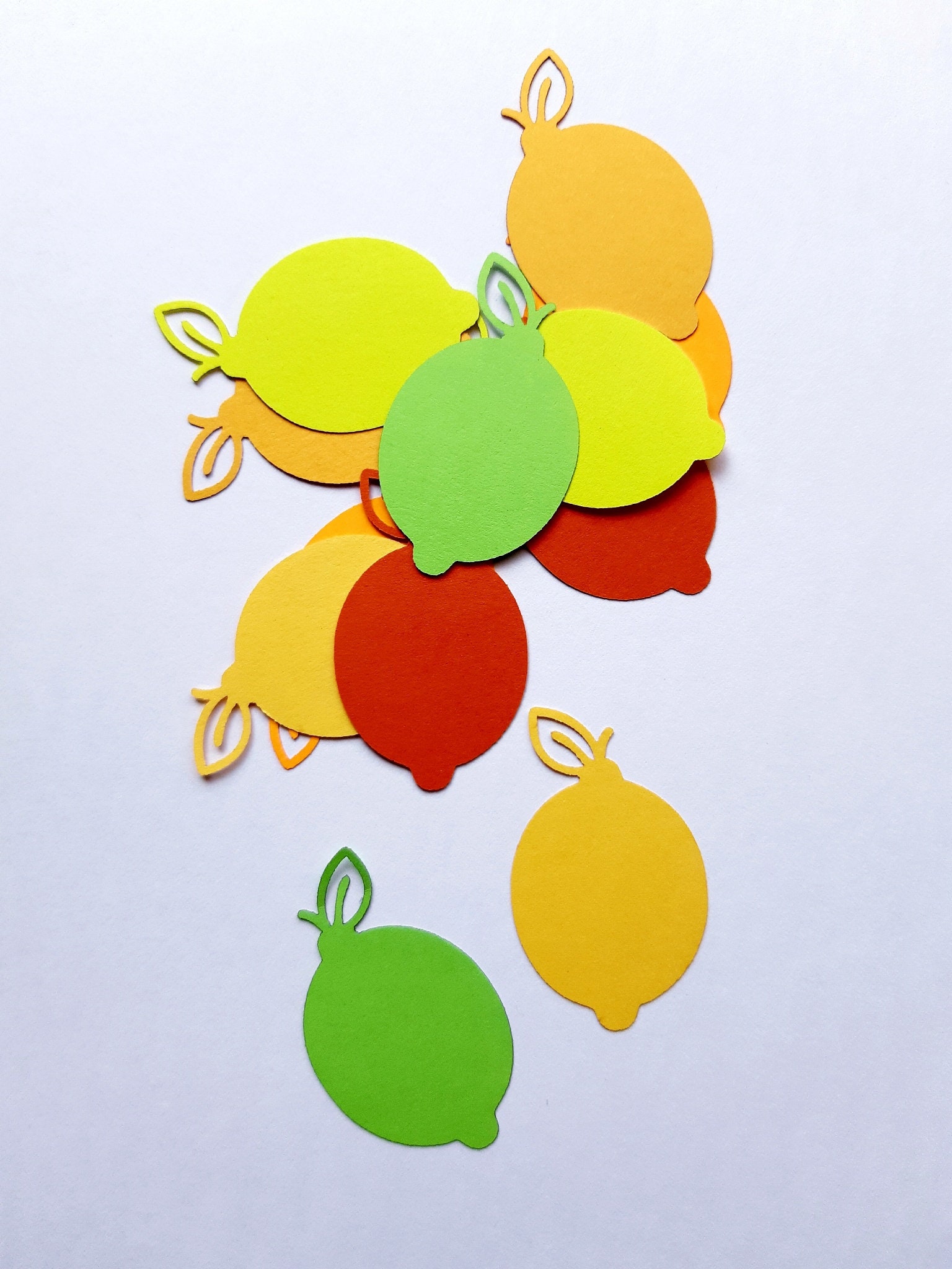 Lemon / Lime Die Cut Outs ( Party Decoration, Confetti, Collages, Scrap ...