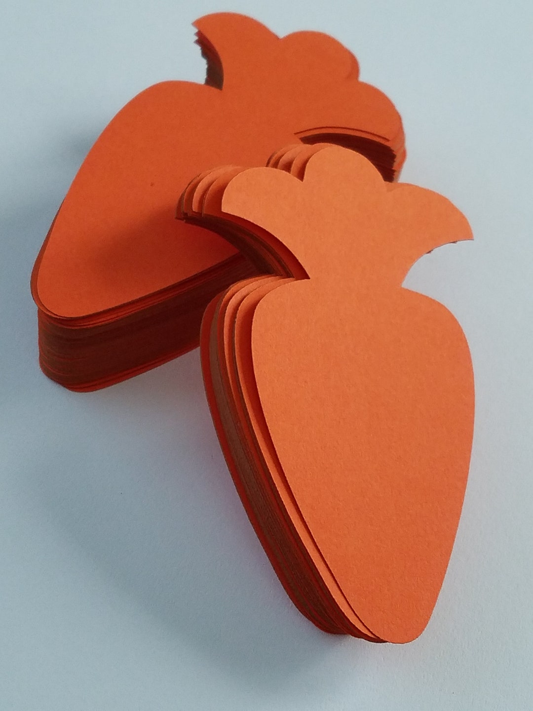 Set of 50 Carrot Die Cut Outs ( Spring Decoration, Easter Decor, Baby ...