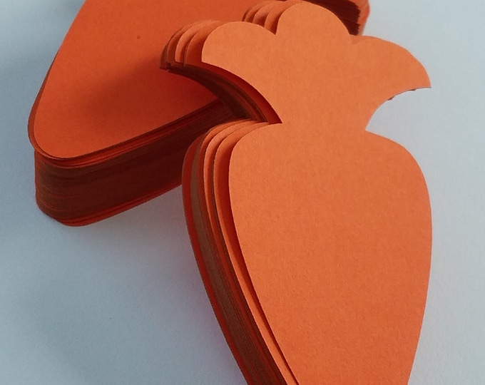 Set of 50 Carrot Die Cut Outs ( Spring Decoration, Easter Decor, Baby ...