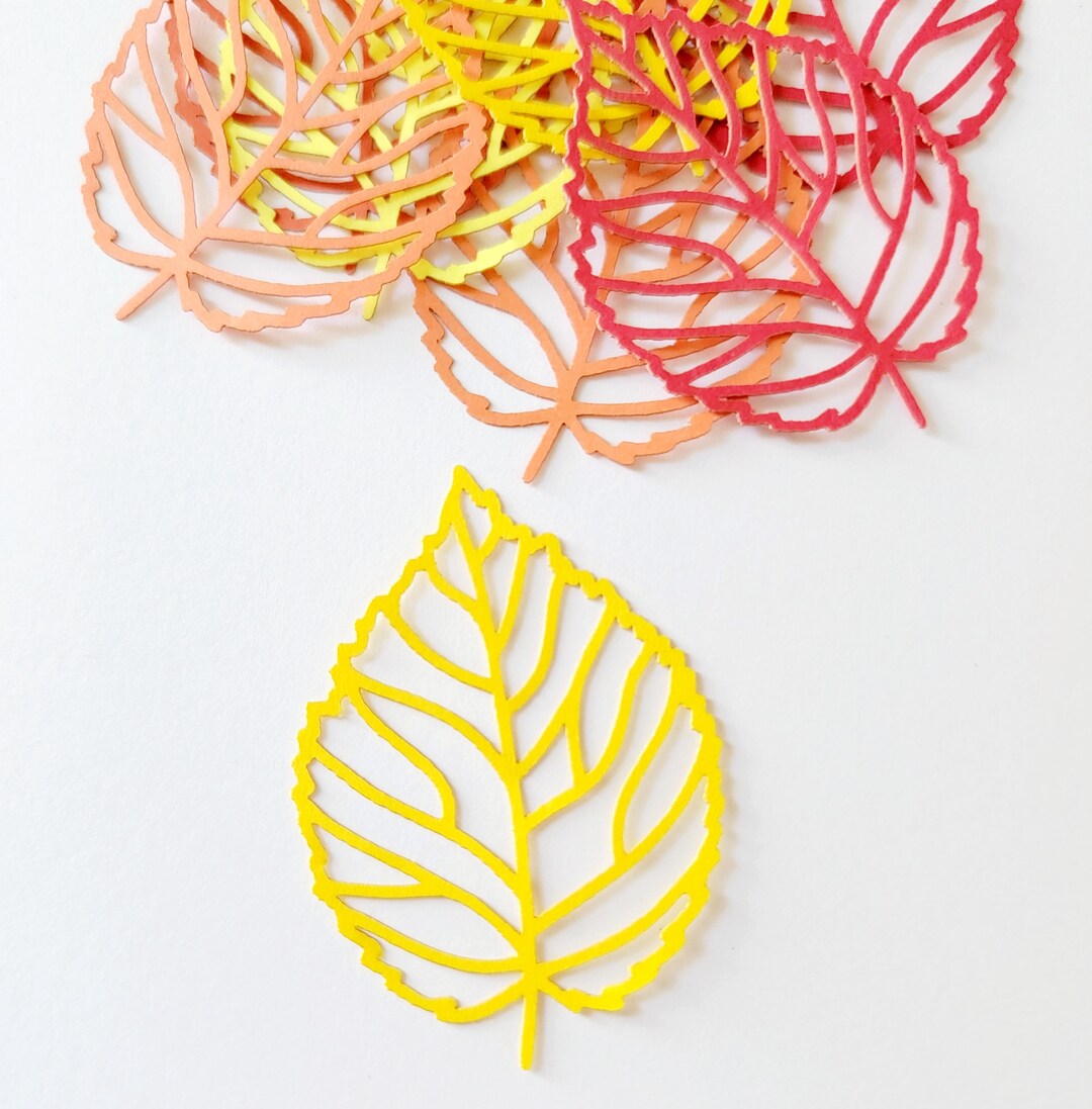 Fall Autumn Leaves Die Cut Outs ( Fall Decor, Autumn Crafts, Confetti ...