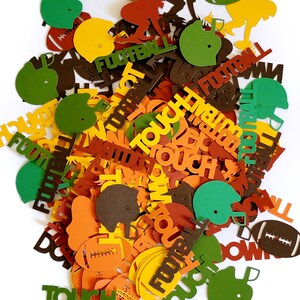 Football Themed Die Cut Out Variety Pack ( Scrap Booking, Confetti ...