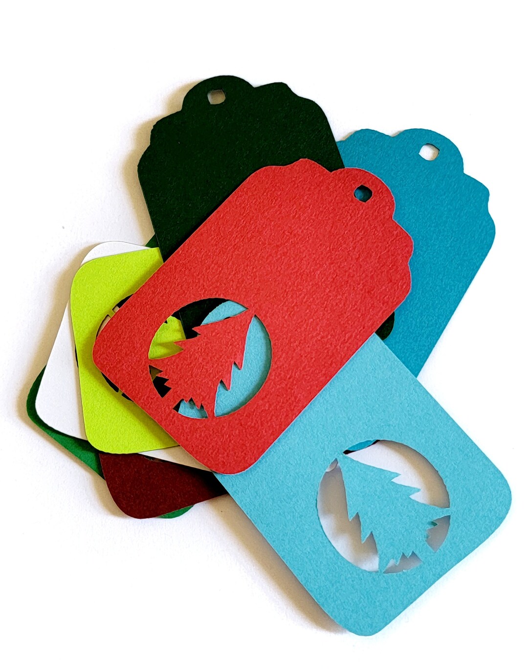 Christmas Gift Tag Die Cut Outs ( Christmas Decoration, Card Making ...