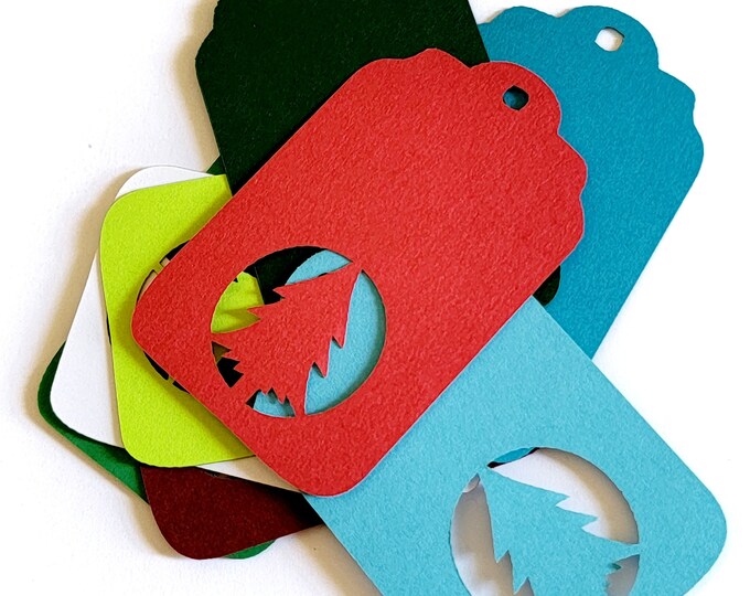 Christmas Gift Tag Die Cut Outs ( Christmas Decoration, Card Making ...