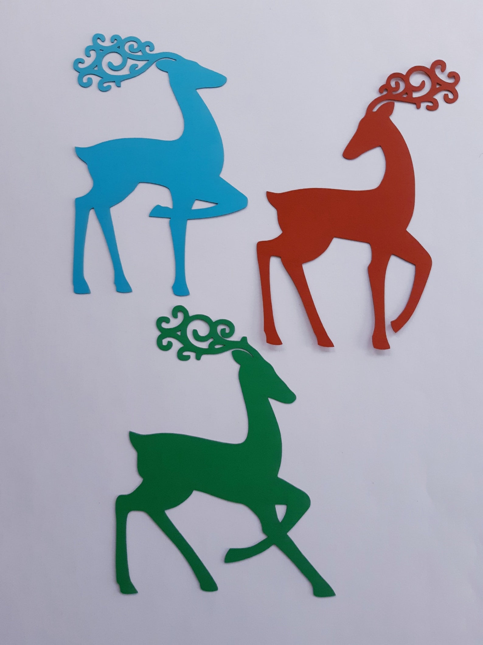 Reindeer / Deer Die Cut Outs ( Christmas Decor, Holiday Decor, Scrap ...