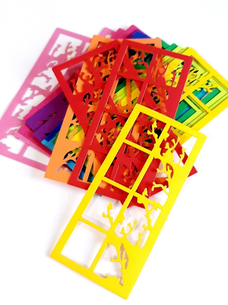 Intricate Paper Window Frame Die Cut Outs Scrap Booking | Etsy