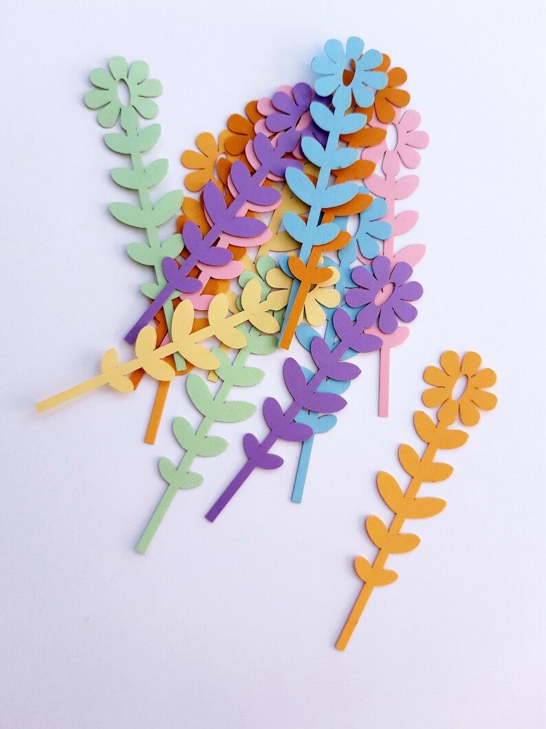 Spring Flower Die Cut Outs ( Spring Decoration, Wedding Decor, Table ...