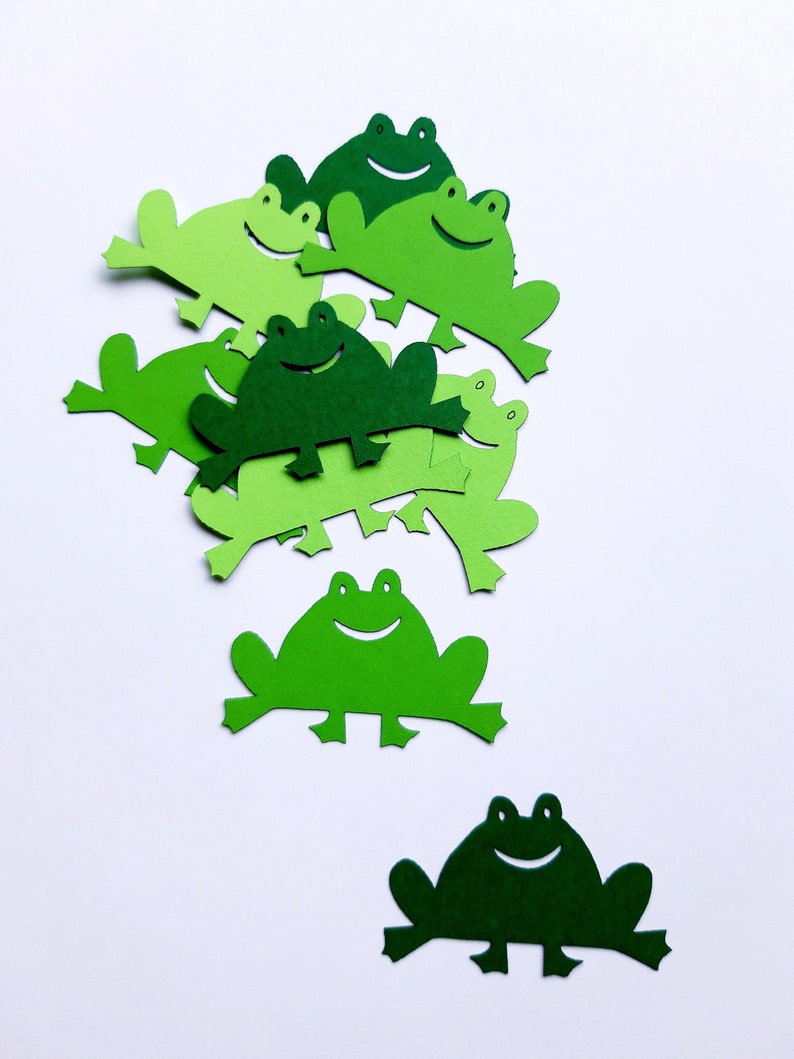 Frog Die Cut Outs ( Scrap Booking, Baby Shower Decor, Spring Decor ...