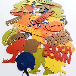 Football Themed Die Cut Out Variety Pack ( Scrap Booking, Confetti ...