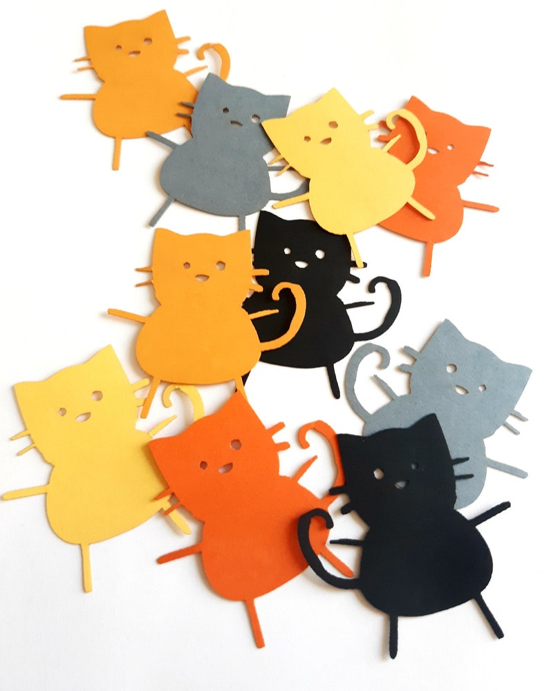 Cat Die Cut Outs Animal Shelter Decoupage Collages | Etsy