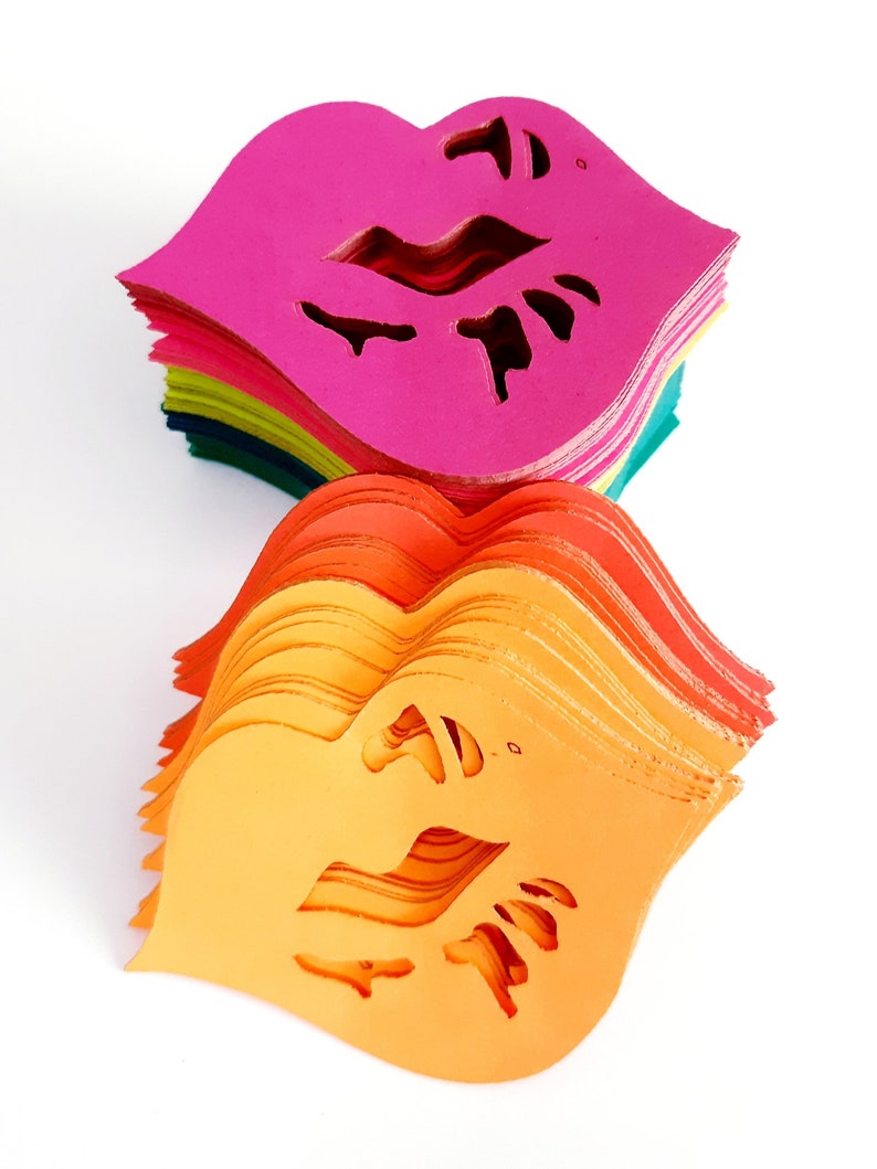 Lip Die Cut Outs Party Decoration Bachelorette Party Decor | Etsy