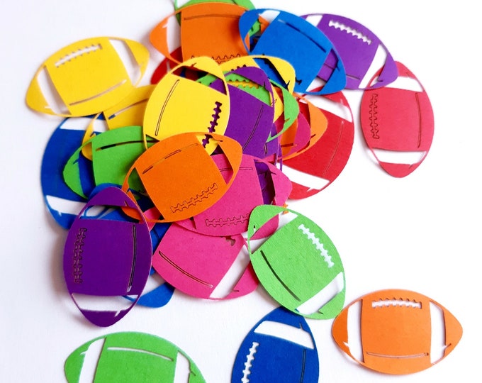 Football Die Cut Out ( Football Decor, Embellishments, Confetti, Scrap ...