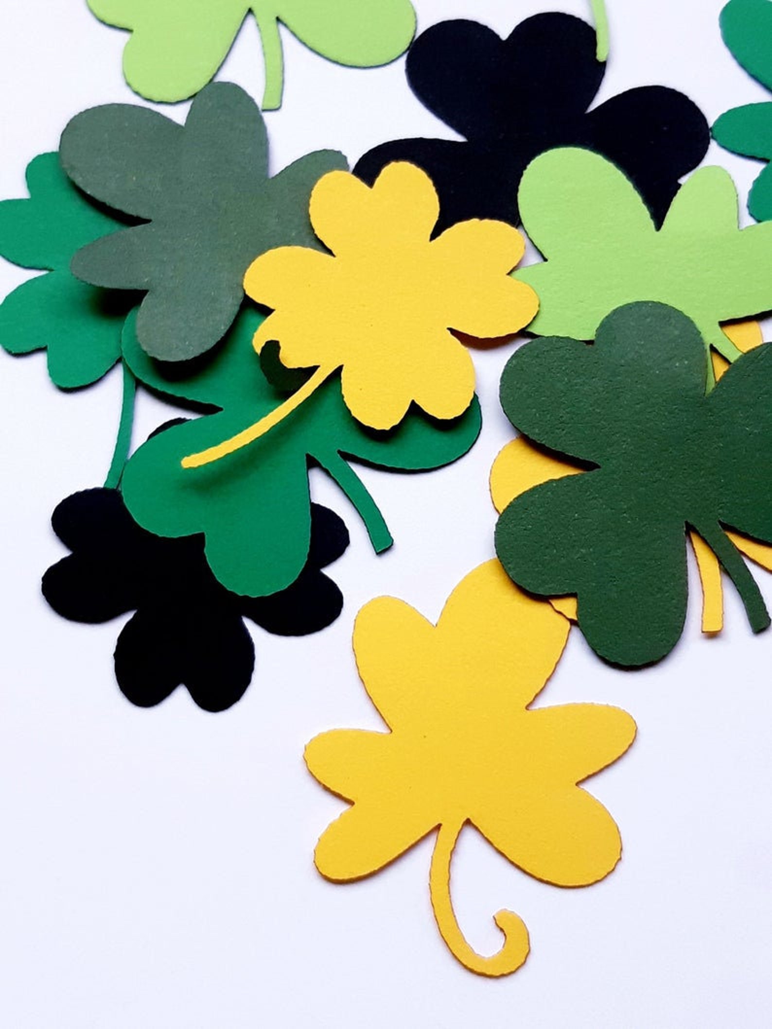 Shamrock Irish Die Cut Outs ( Scrap Booking, Collages, Paper Crafts ...