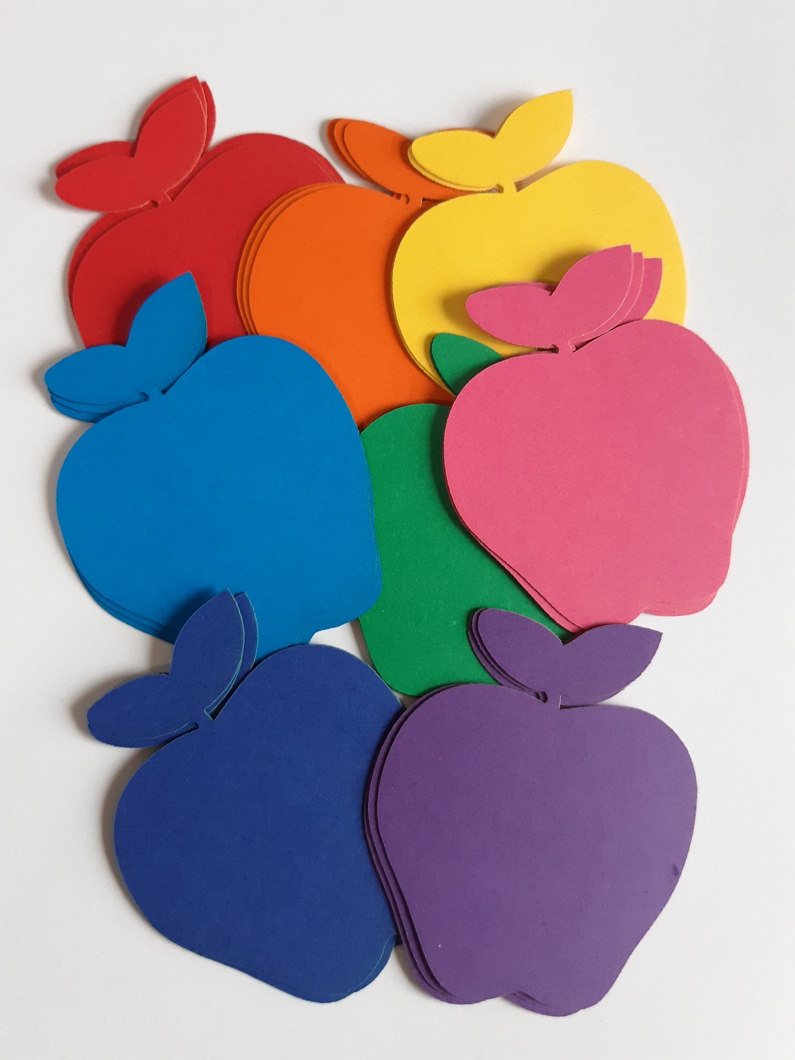 Apple Die Cut Outs School Projects Scrap Booking Card - Etsy