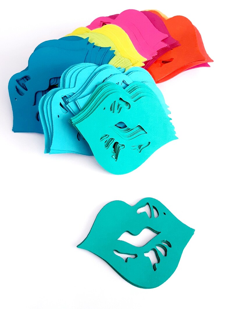 Lip Die Cut Outs Party Decoration Bachelorette Party Decor | Etsy