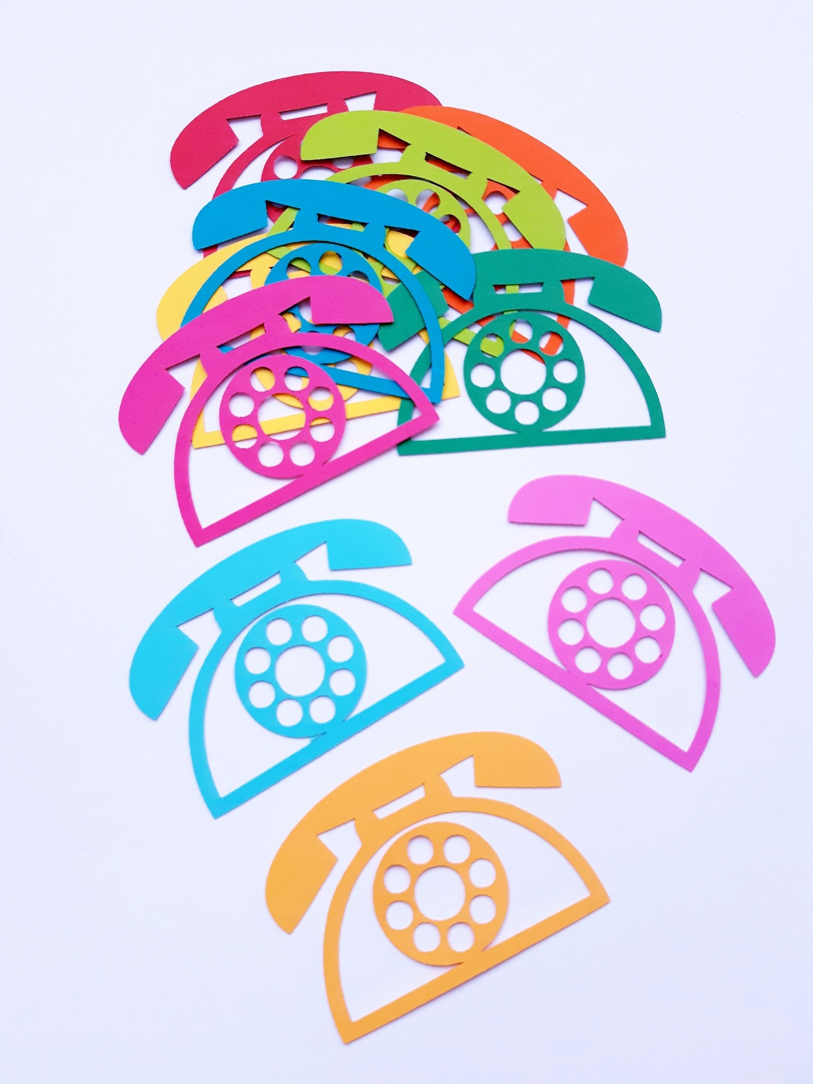 Telephone Die Cut Out ( School Projects, Card Making DIY, Scrap Booking ...