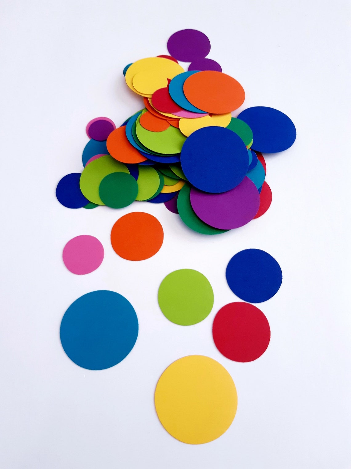 Circle Die Cut Outs School Projects Scrap Booking Party | Etsy