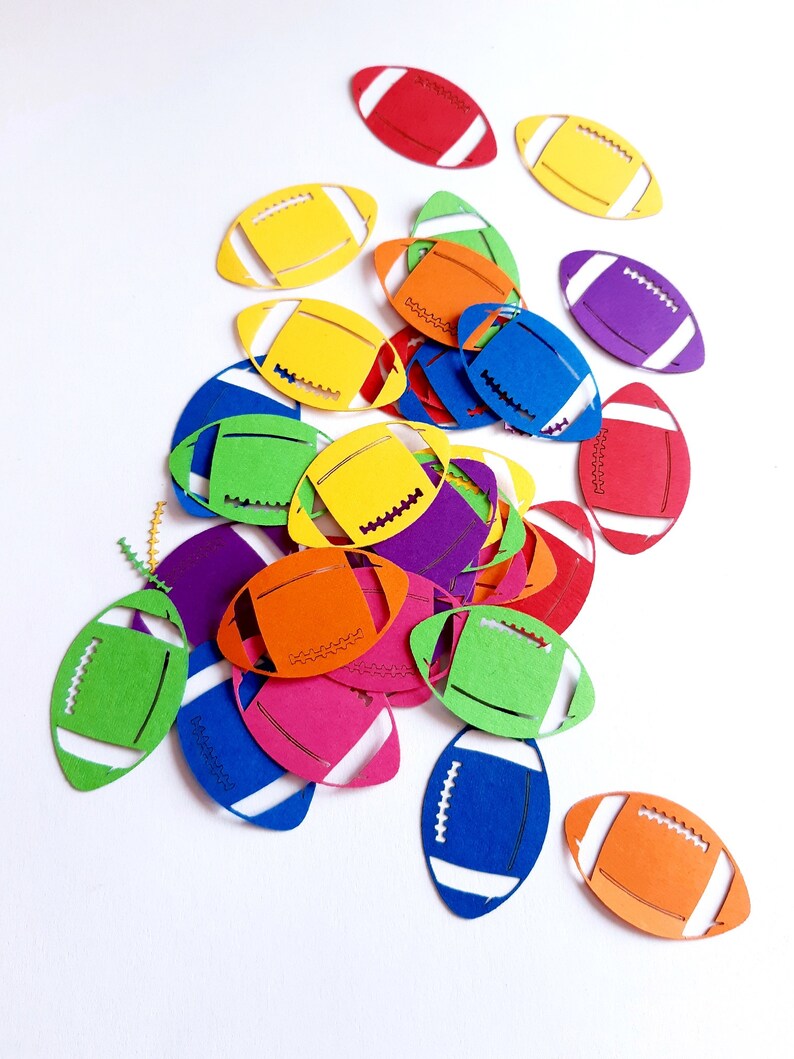 Football Die Cut Out Football Decor Embellishments - Etsy