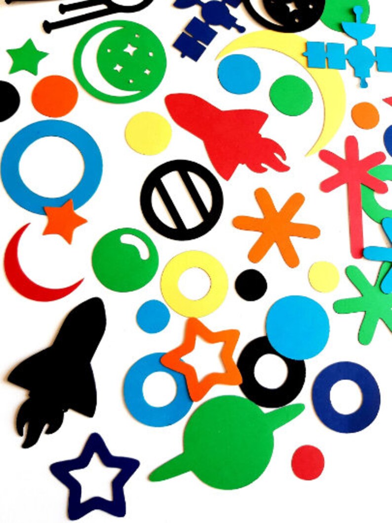 Space Die Cut Outs STEM Activities Scrap Booking Space - Etsy