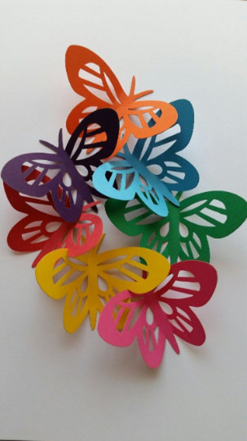 Butterfly Die Cut Outs ( Scrap Booking, Spring Decoration, Wall Decor ...