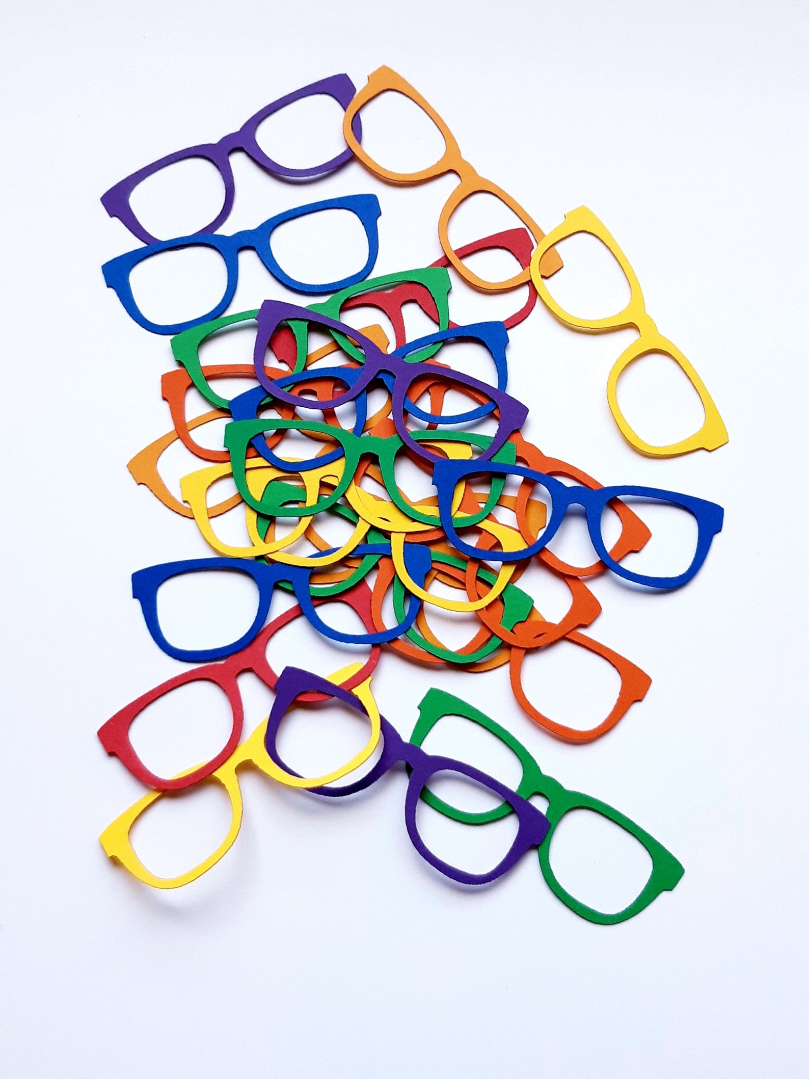Eye Glasses Die Cut Outs ( Party Decoration, Confetti, School Projects ...
