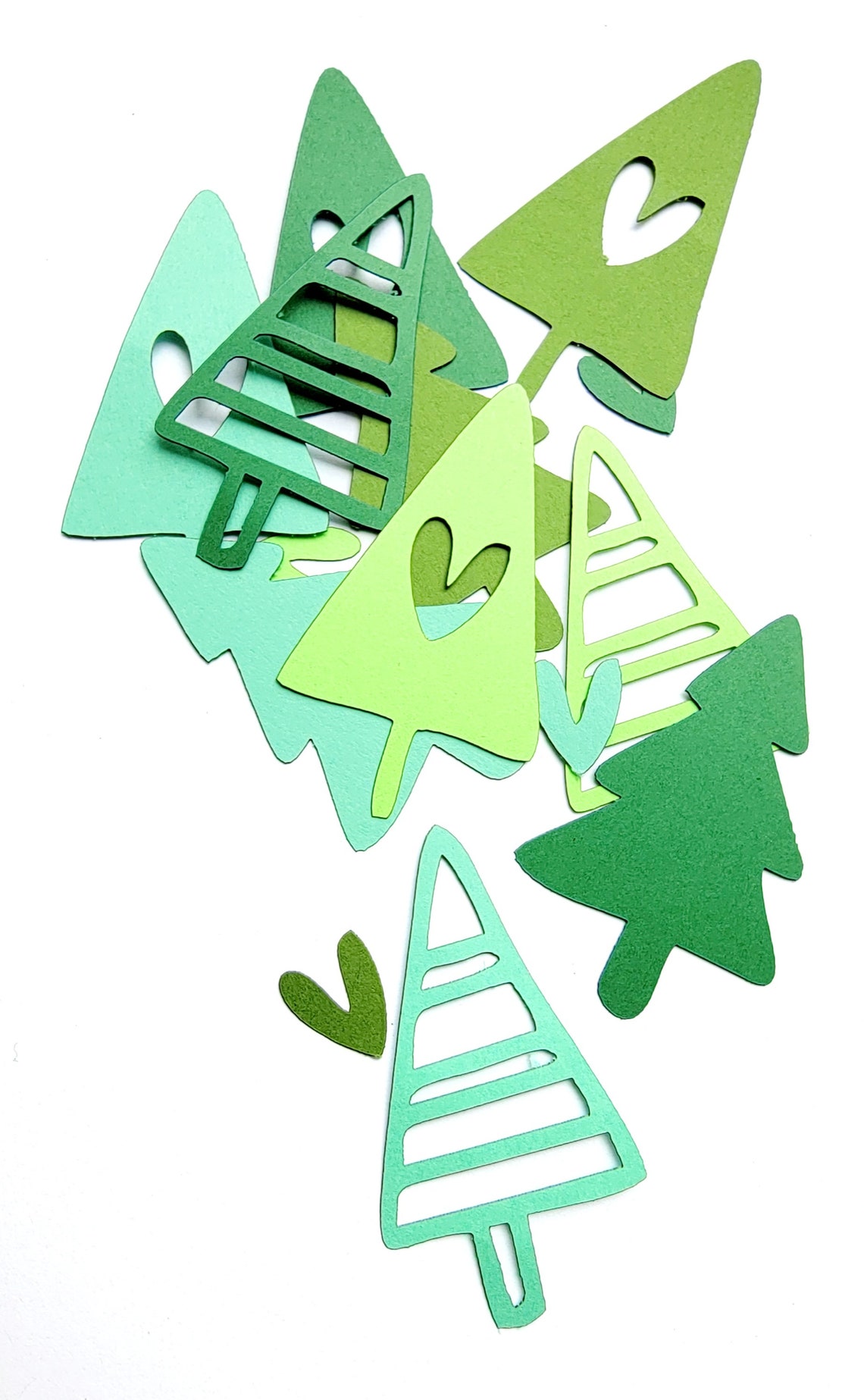 Forest Trees Die Cut Outs ( Scrap Booking, Card Making, Confetti ) - Etsy