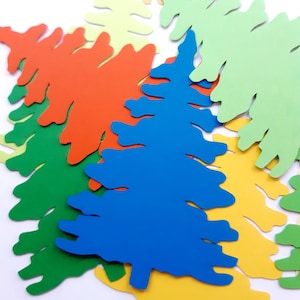 Forest Tree Die Cut Outs ( Scrap Booking, Fall Decoration, Decoupage ...
