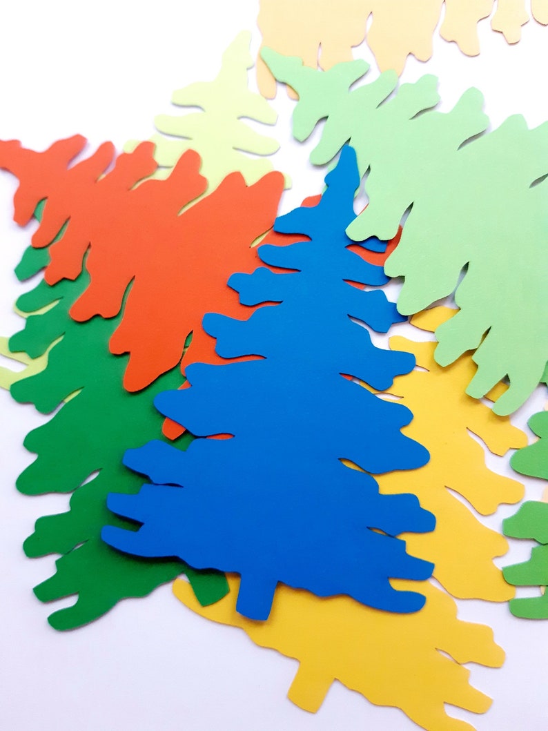 Forest Tree Die Cut Outs ( Scrap Booking, Fall Decoration, Decoupage ...