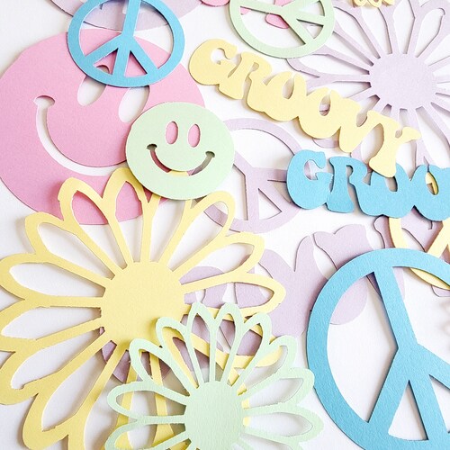 Groovy Retro 60s Themed Die Cut Out Variety Pack Retro - Etsy