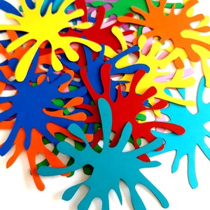 Paint Splatter Die Cut Outs ( Scrap Booking, Kids Crafts, Decoupage ...