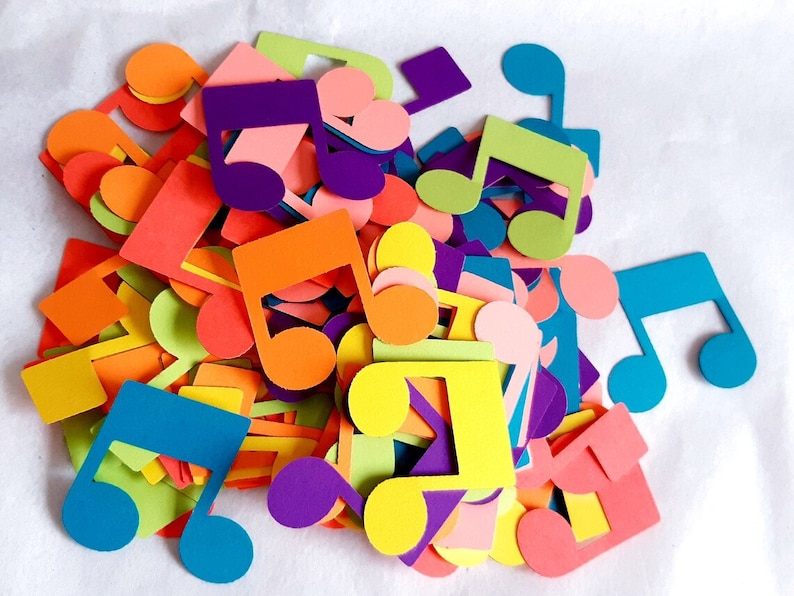 Music Note Die Cut Outs ( Scrap Booking, Class Decoration, Card Making ...