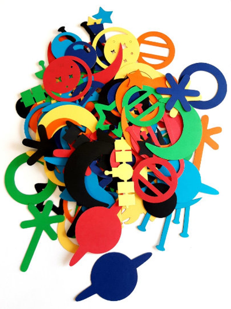 Space Die Cut Outs STEM Activities Scrap Booking Space - Etsy