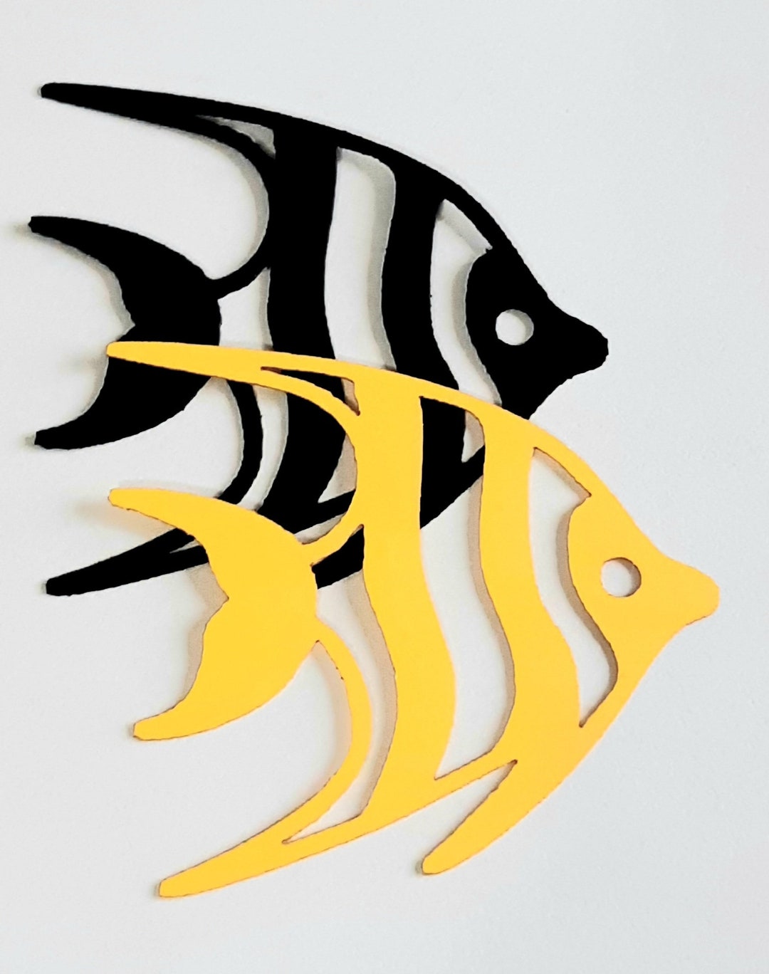 Angel Fish Die Cut Out ( Under the Sea Decor, Scrap Booking, Card ...