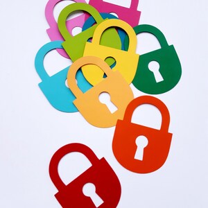 Lock / Pad Lock Die Cut Out ( Card Making Supply, Confetti, Party ...