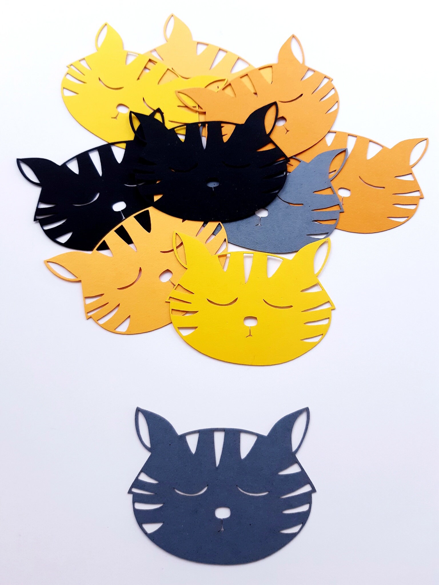 Tabby Cat Face / Tiger Face Die Cut Out ( Cat Decoration, Party ...