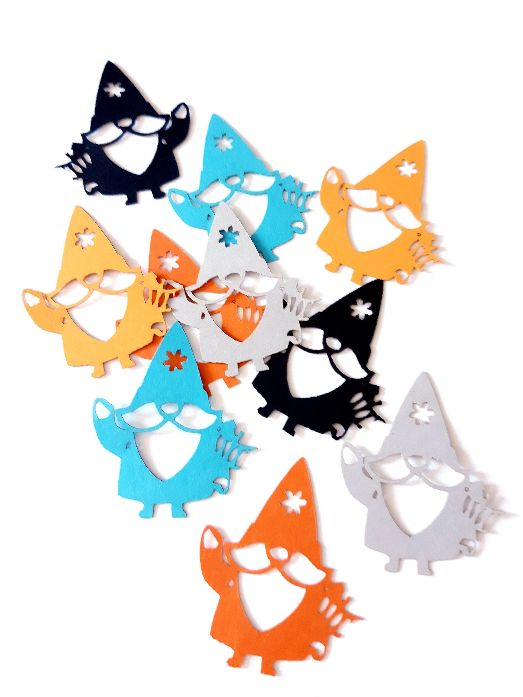 Gnome Die Cut Outs Scrap Booking Fall Decoration - Etsy