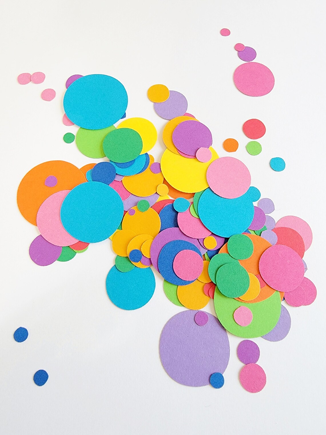 Circle Die Cut Outs School Projects Scrap Booking Party - Etsy