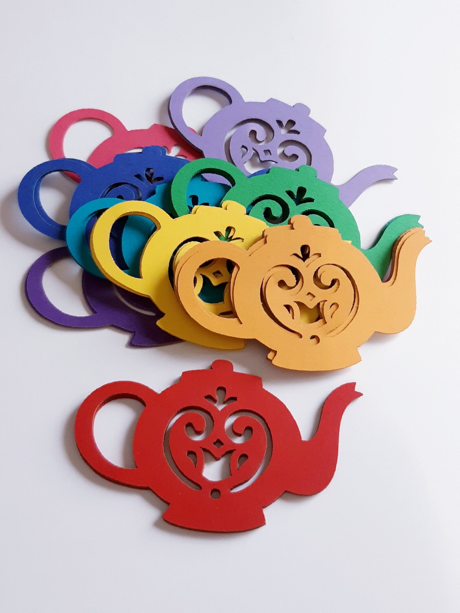 Scandinavian Style Tea Pot Die Cut Out ( Scrap Booking, Party ...