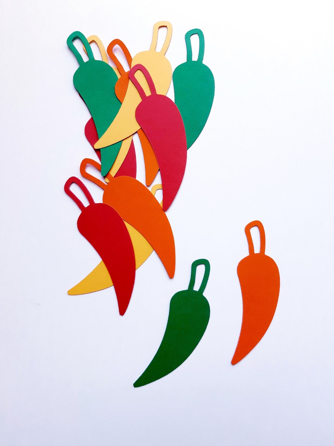 Chili Pepper Die Cut Outs ( Scrap Booking, Confetti, Party Decoration ...