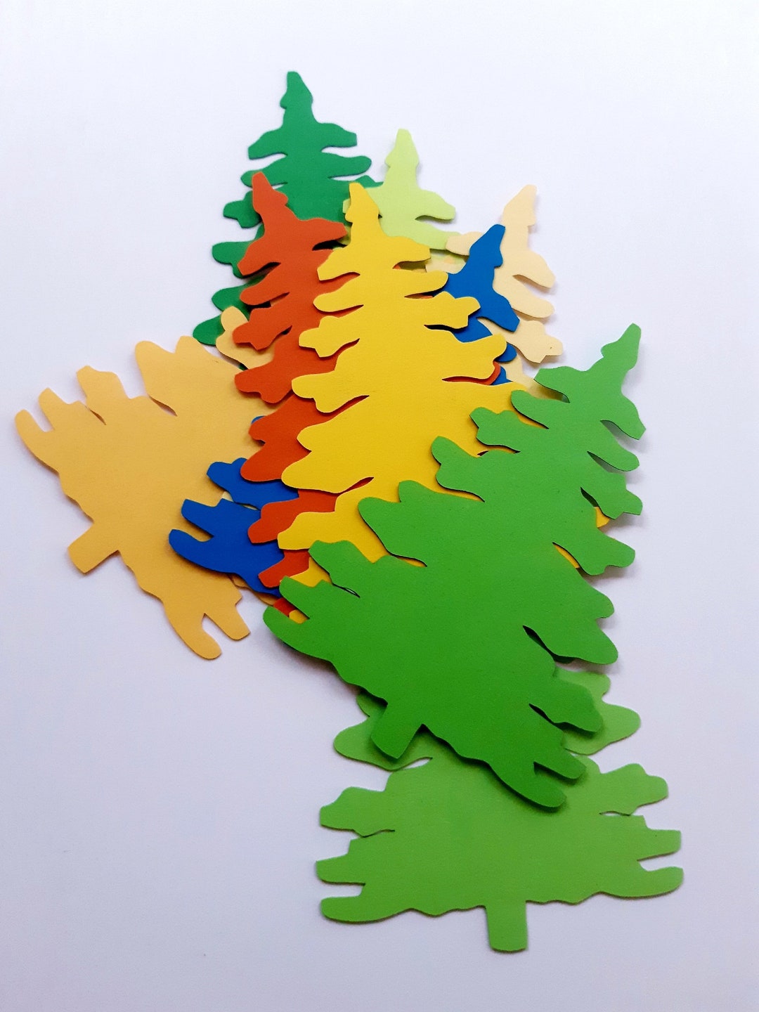 Forest Tree Die Cut Outs ( Scrap Booking, Fall Decoration, Decoupage ...