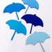 Umbrella Die Cut Outs ( Spring Decoration, Scrap Booking, Baby Shower ...