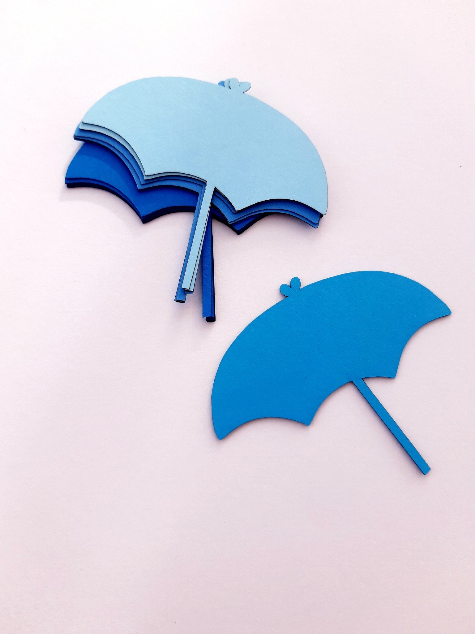 Umbrella Die Cut Outs ( Spring Decoration, Scrap Booking, Baby Shower ...