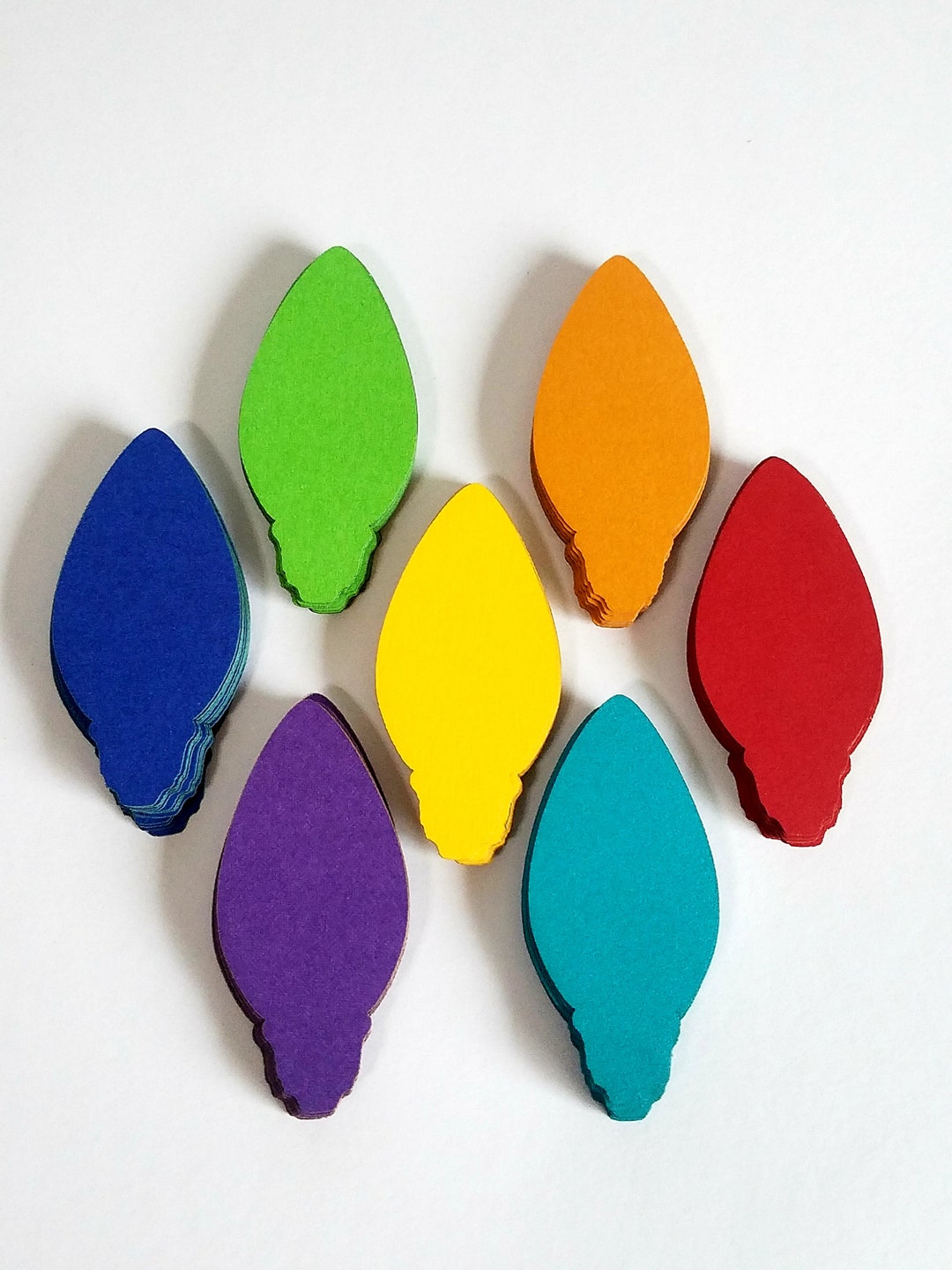 Christmas Holiday Bulb Ornament Die Cut Outs ( Christmas Decor, Paper ...