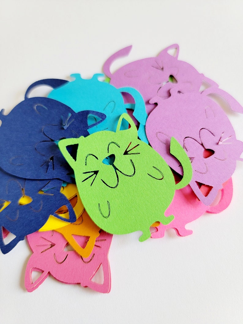 Cat Die Cut Outs ( Animal Shelter, Decoupage, Collages, Confetti, Scrap ...