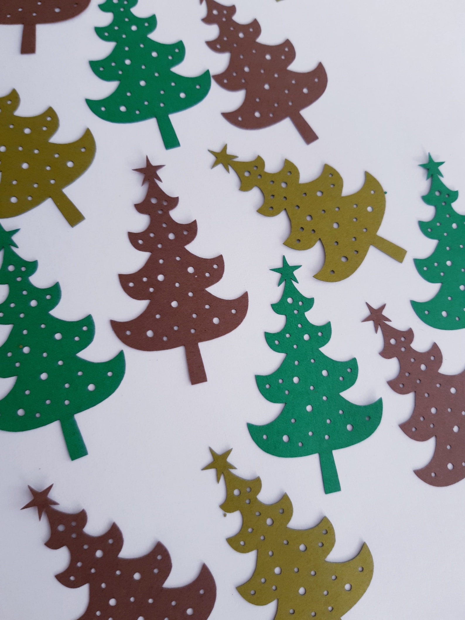 Christmas Tree Holiday Tree Die Cut Outs ( Christmas Decoration ...